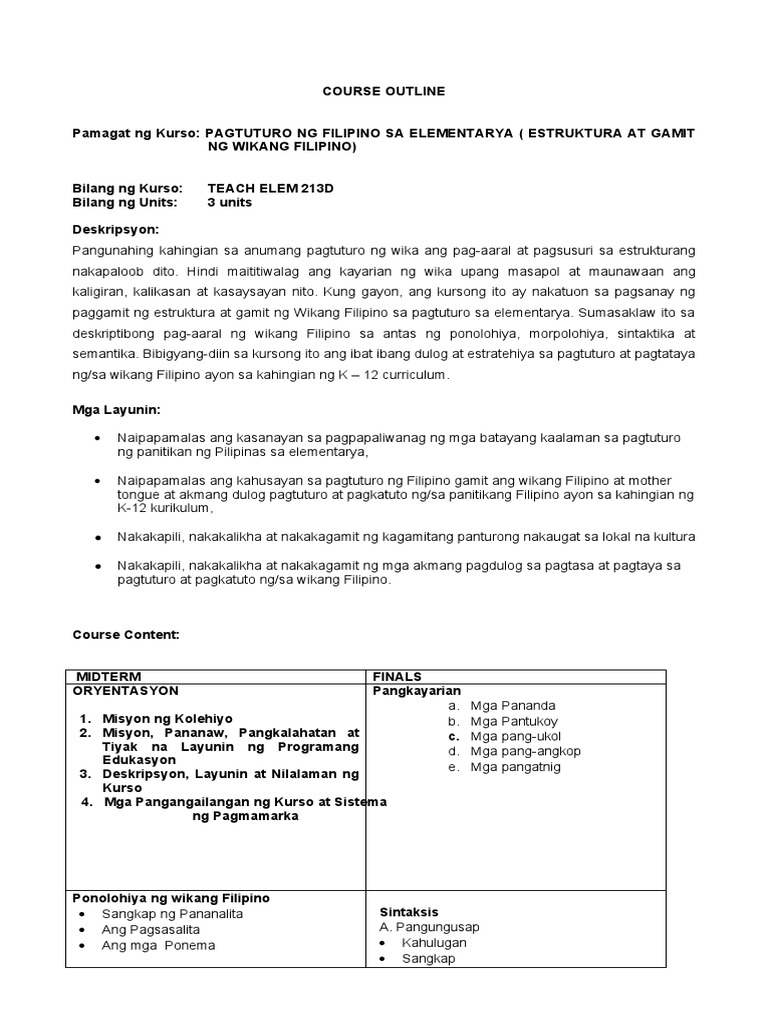 Unit 1 - Ano Ang Wika | PDF