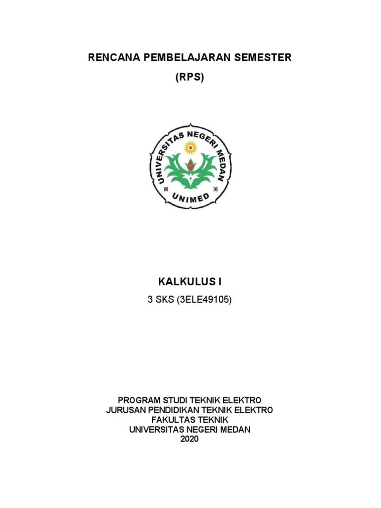 RPS Kalkulus I Teknik Elektro UNIMED | PDF