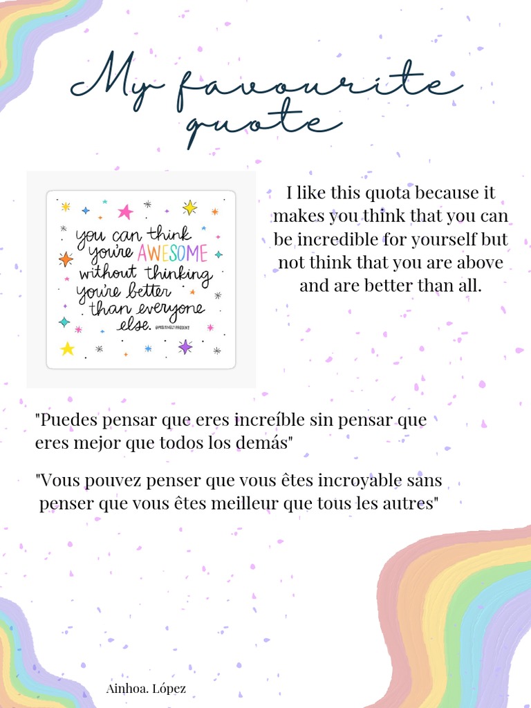 My Favourite Quote | PDF