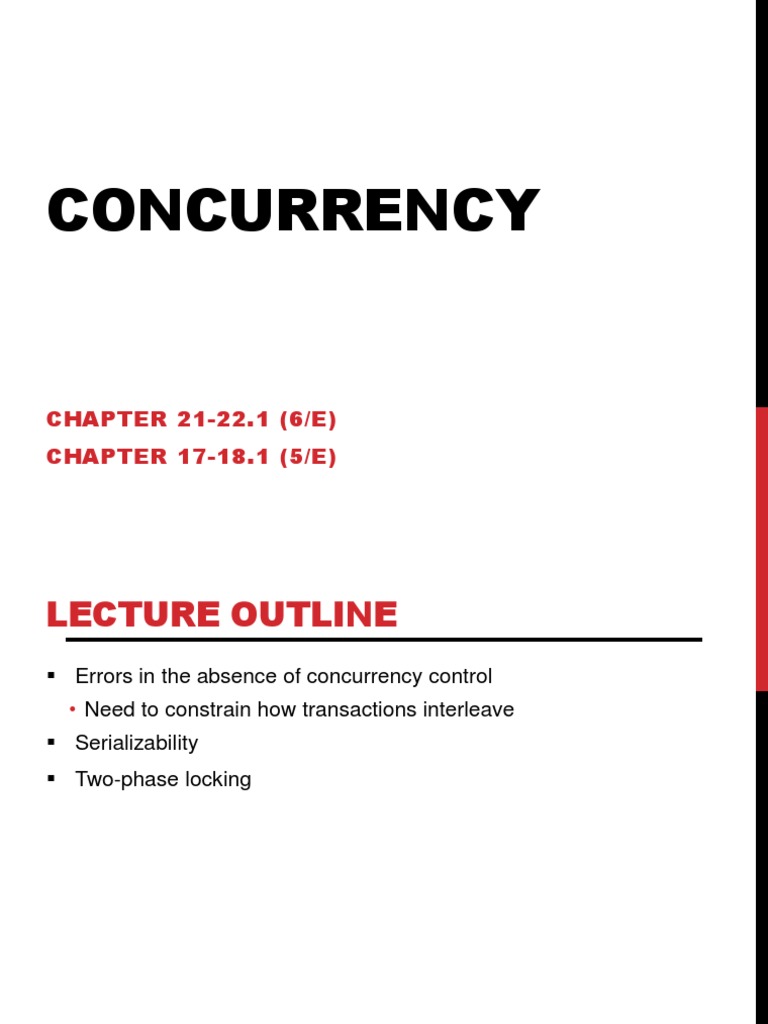 16 Concurrency Pdf Database Transaction Computing