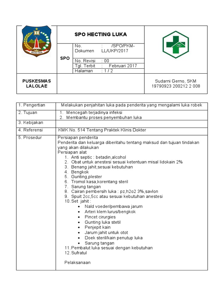 Spo Hecting Luka | PDF