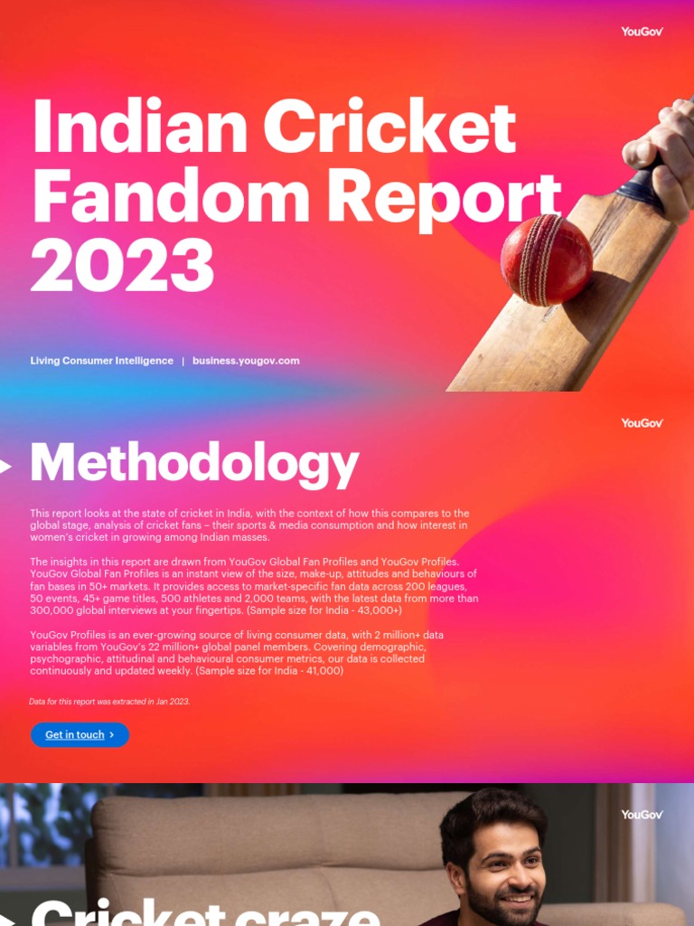Indian Cricket Fandom Insights 2023 | PDF | Legal Liability | Team Sports