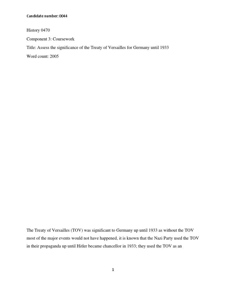2023 History Coursework Example | PDF
