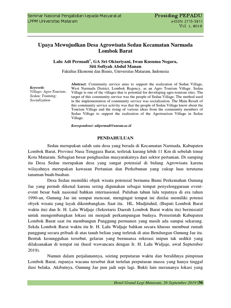 Artikel Pengabdian - Seminar Nasional | PDF