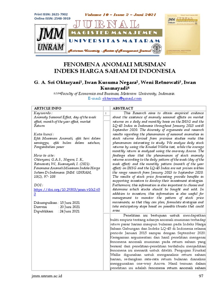 Oktaryani - JMM - Juni 2021 | PDF