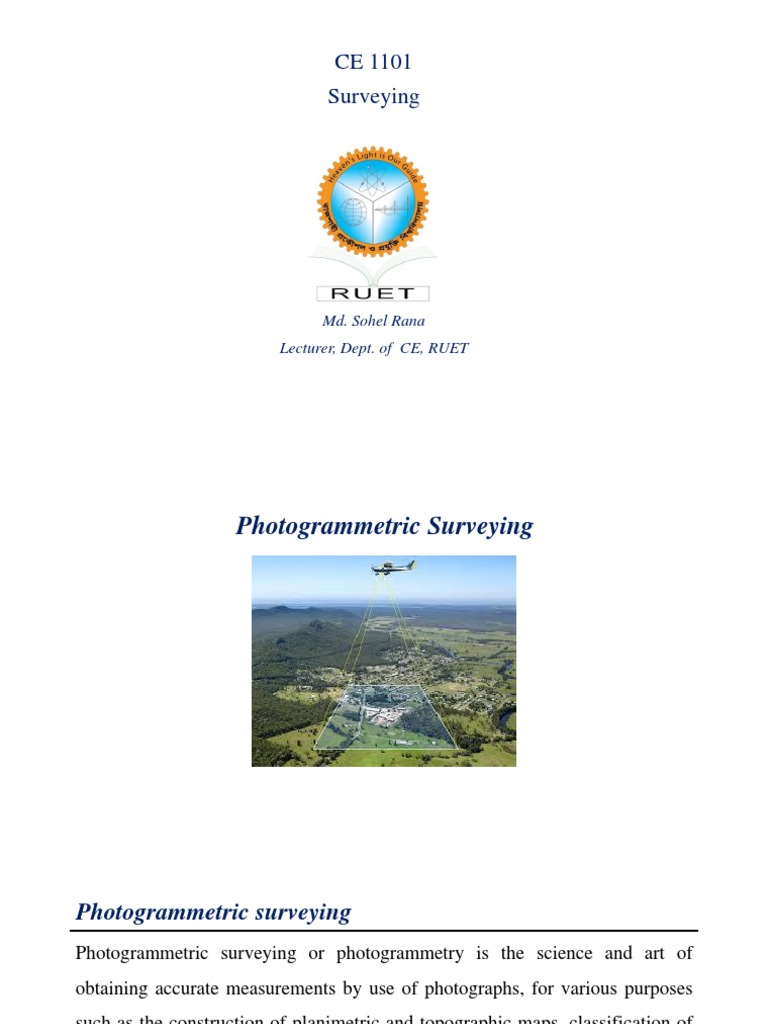 Photogrammetric Surveying | PDF