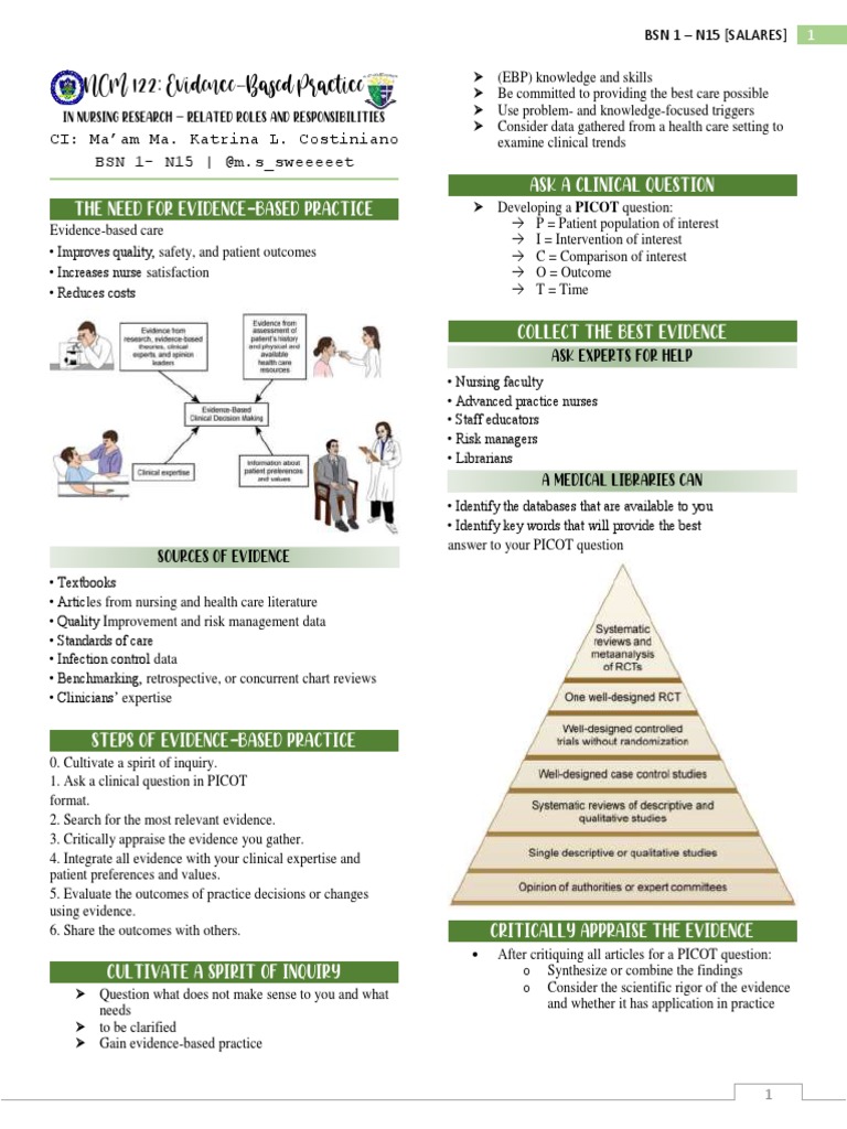 Evidence Based Report Mam Kath | PDF | Evidence Based Medicine | Nursing