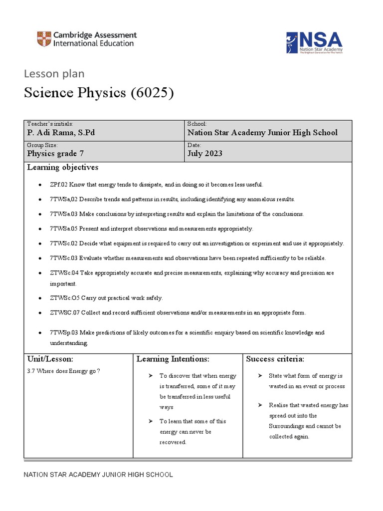 3.7 Where does energy go.docx | PDF