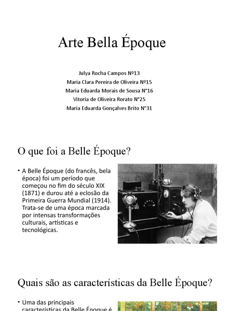 Arte Bella Époque | PDF