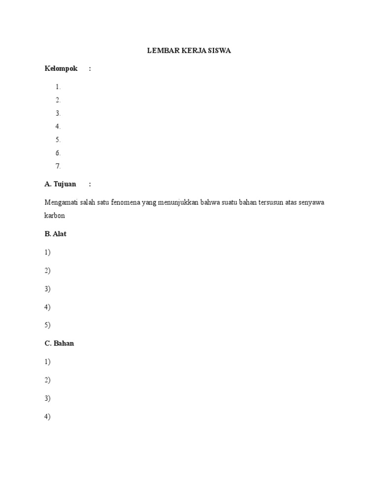 LKS X Senyawa Karbon | PDF
