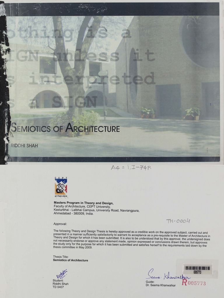 TD TH-0004 | PDF | Semiotics | Charles Sanders Peirce