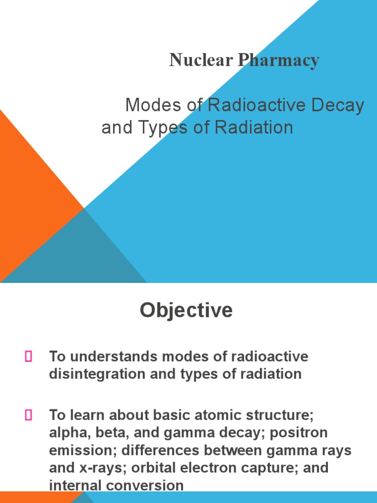 Nuclear Pharmacy Lecture 2nd Week | PDF