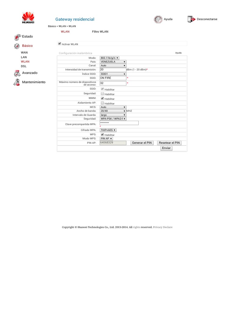 HG531 V1 | PDF | LAN inalámbrico | Ingeniería en telecomunicaciones