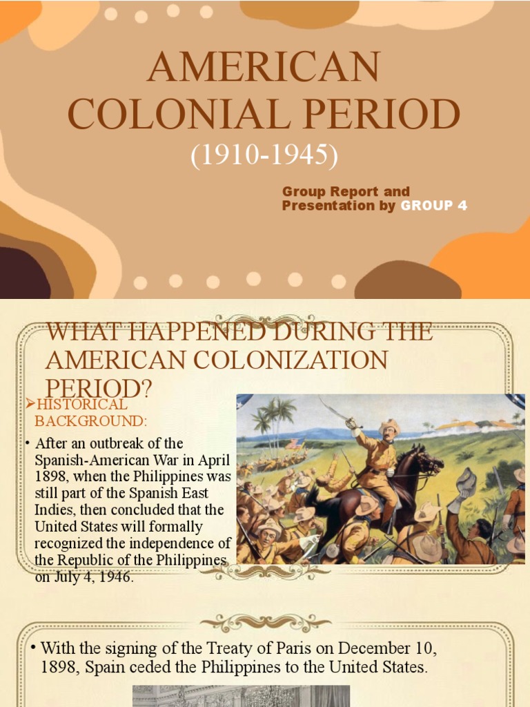 AMERICAN COLONIAL PERIOD (1910-1945) For 21st Century Literature | PDF