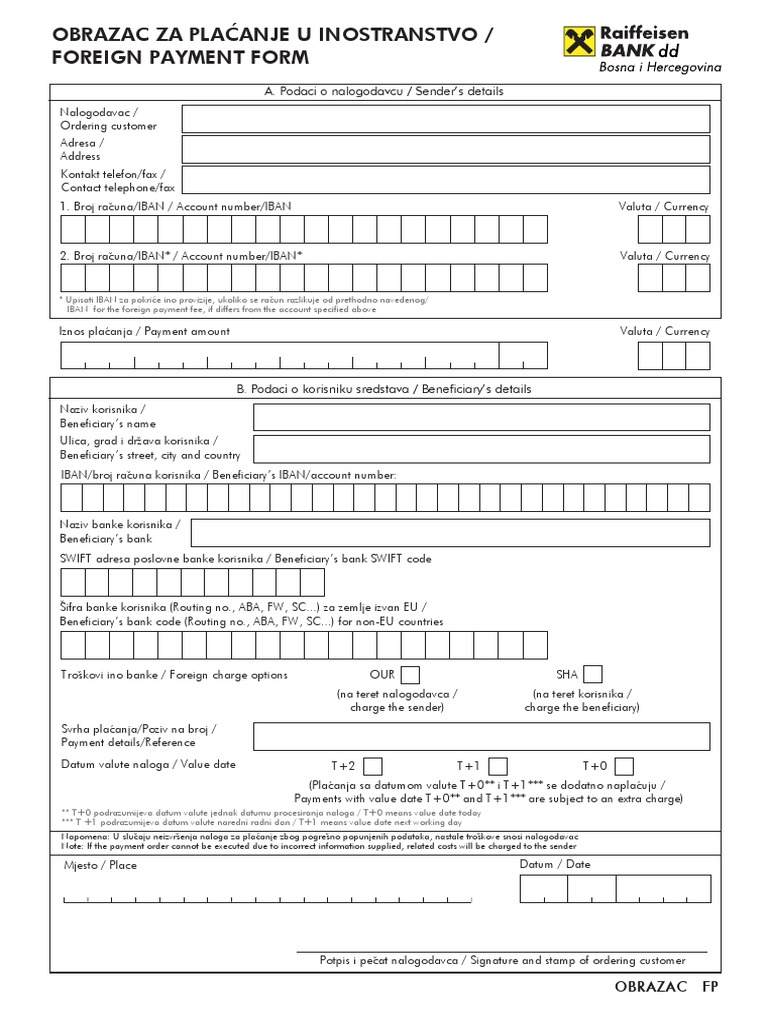 Obrazac - FP IPP Svi Klijenti | PDF