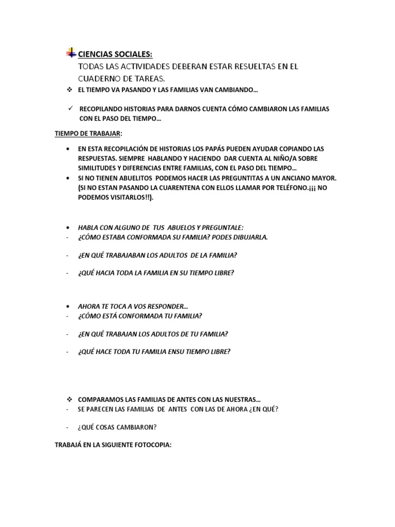 Primer Grado CS - Sociales-Abril | PDF | Ciencias sociales | Salud y ...