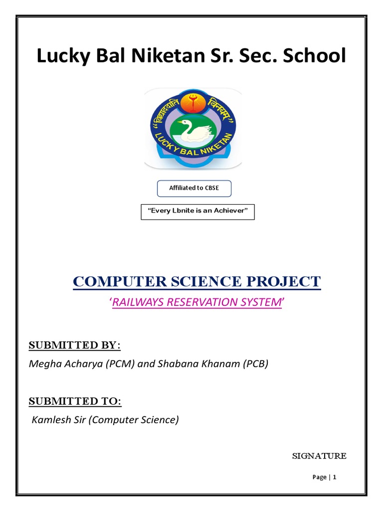 Cs Project PDF | PDF