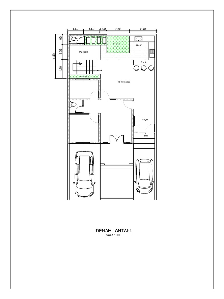 Denah 2lntai Split Levell BP Teguh | PDF