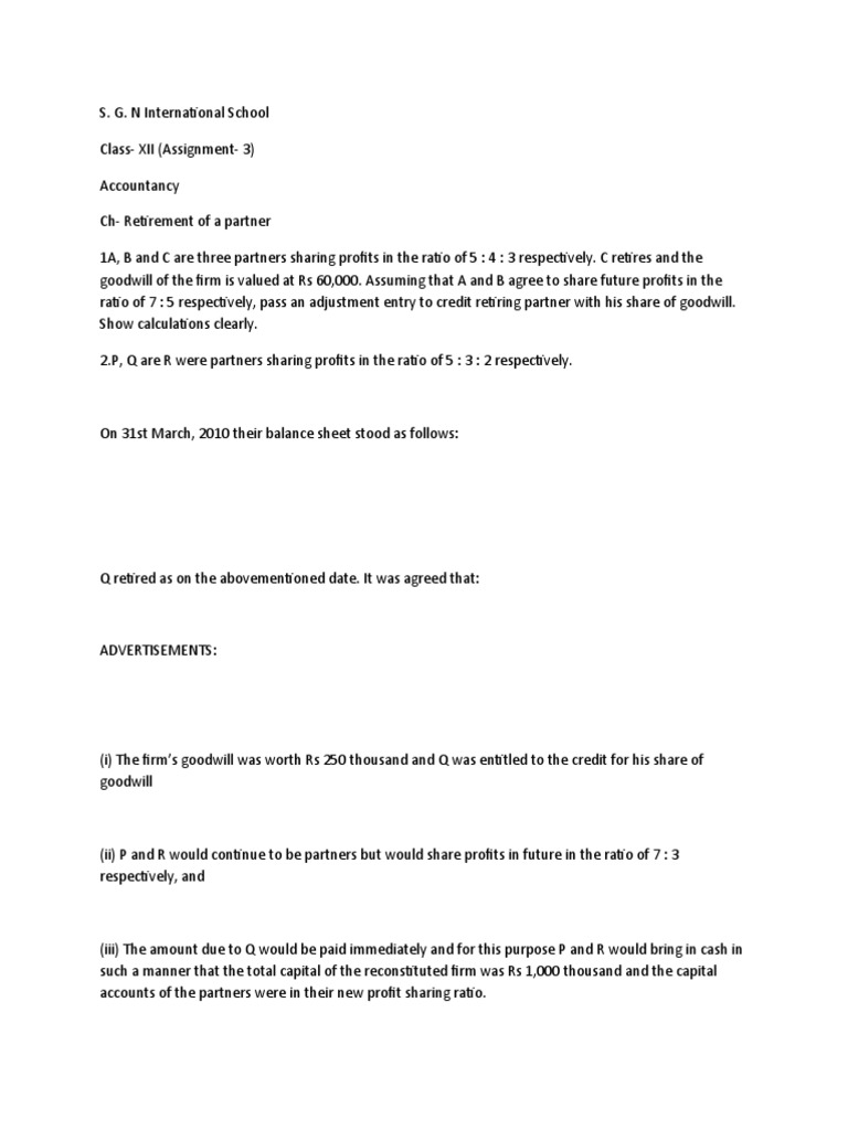 Accountancy | PDF | Balance Sheet | Goodwill (Accounting)