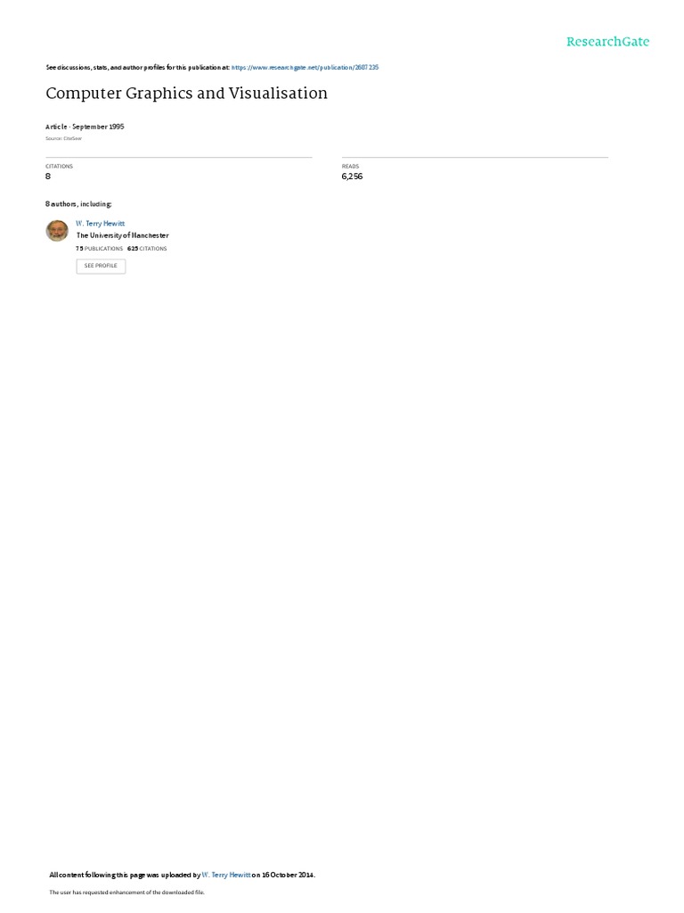 Computer Graphics and Visualisation | PDF | Visualization (Graphics ...