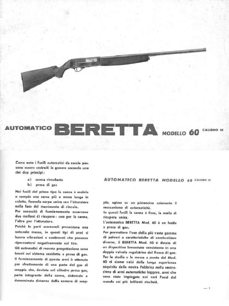 Beretta 60 | PDF