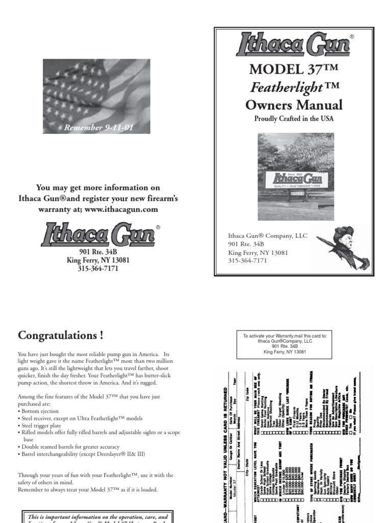 Ithaca 37 Featherlight | PDF