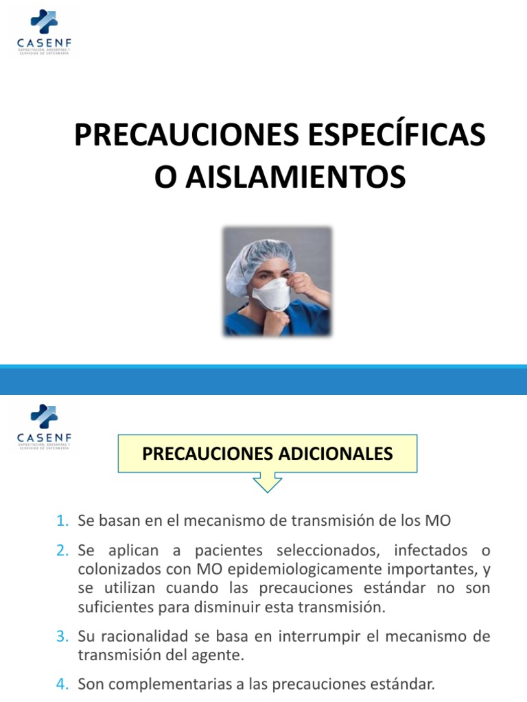 2 Precauciones Específicas o Aislamientos | PDF | Ciencia y matemática