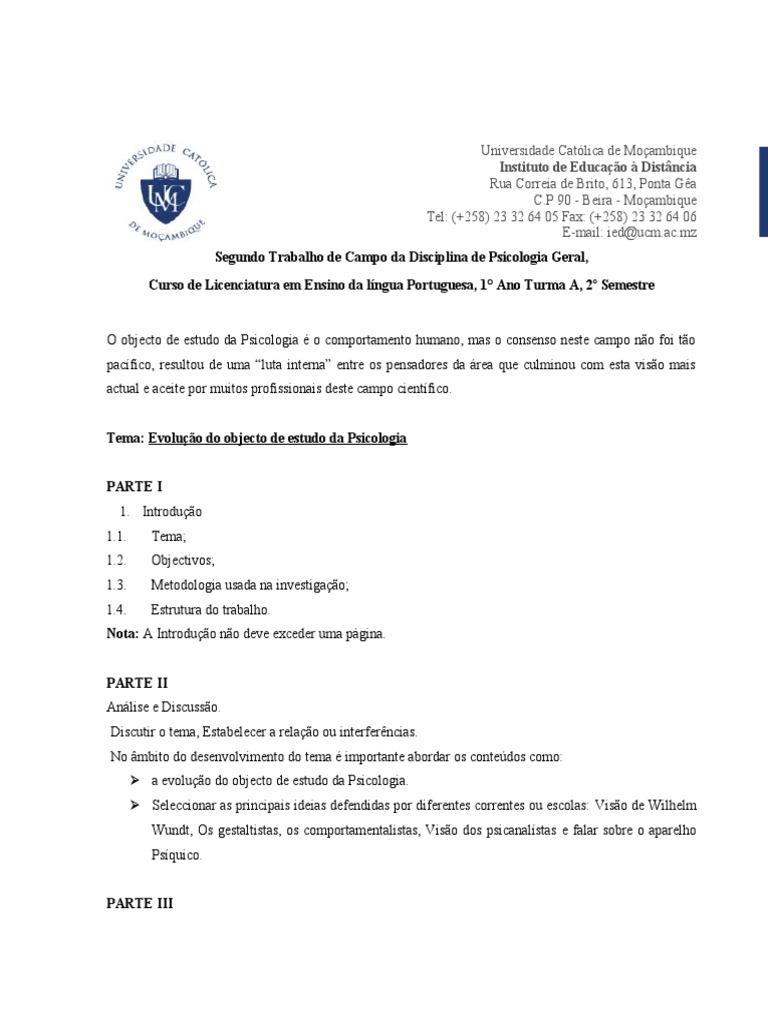 Trab de Campo de PG - Turma A Filomena | PDF