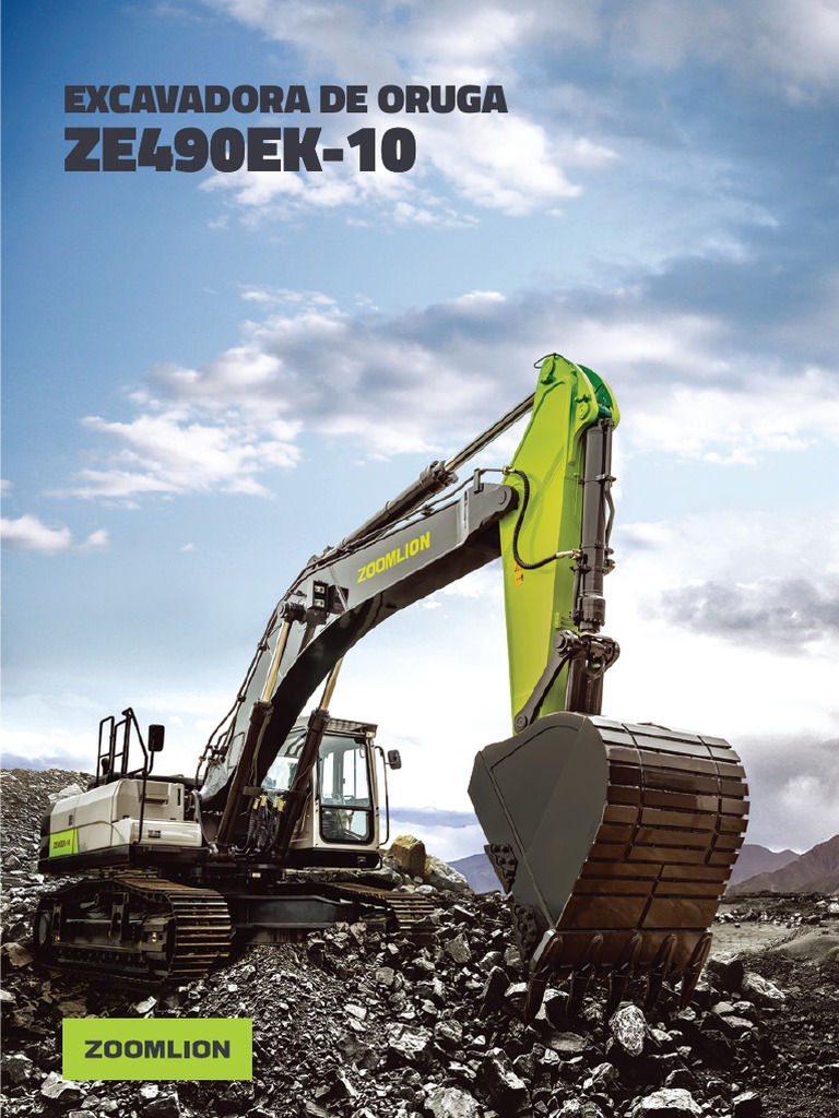 Zoomlion Ze 490 Ek 10 Excavadora de Oruga 7e27ce3557 | PDF | Vehículos terrestres | Vehículos