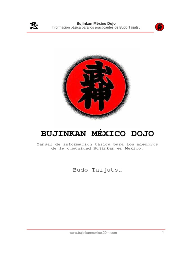 Bujinkan México: Guía de Budo Taijutsu | PDF | Deportes de combate ...