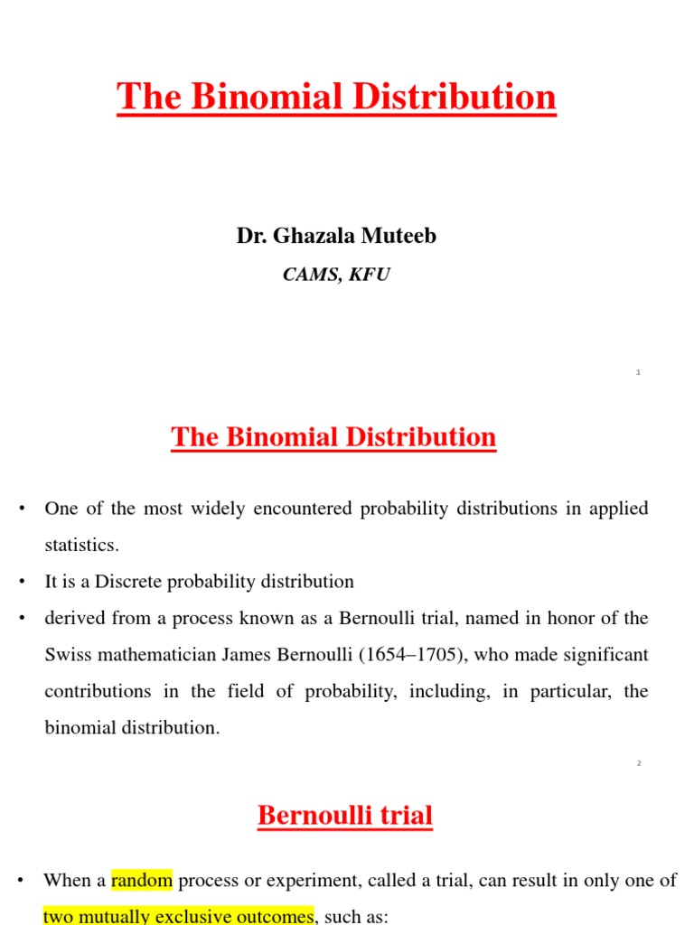 Binomial distribution | PDF