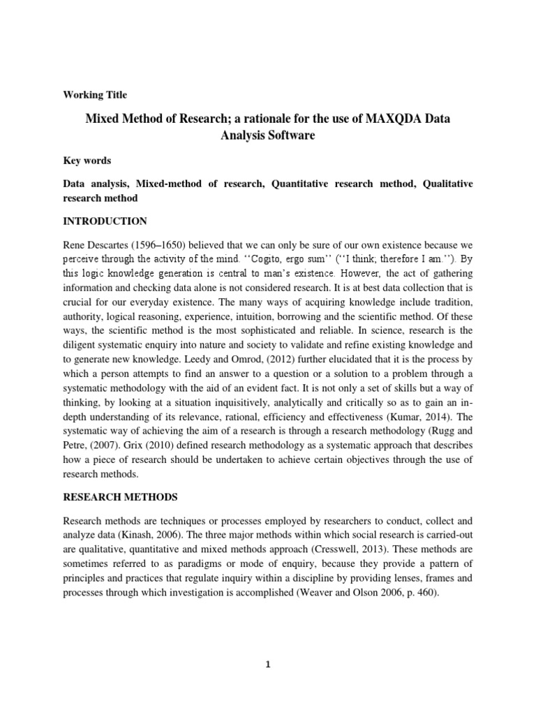 MAXQDA | PDF | Methodology | Quantitative Research