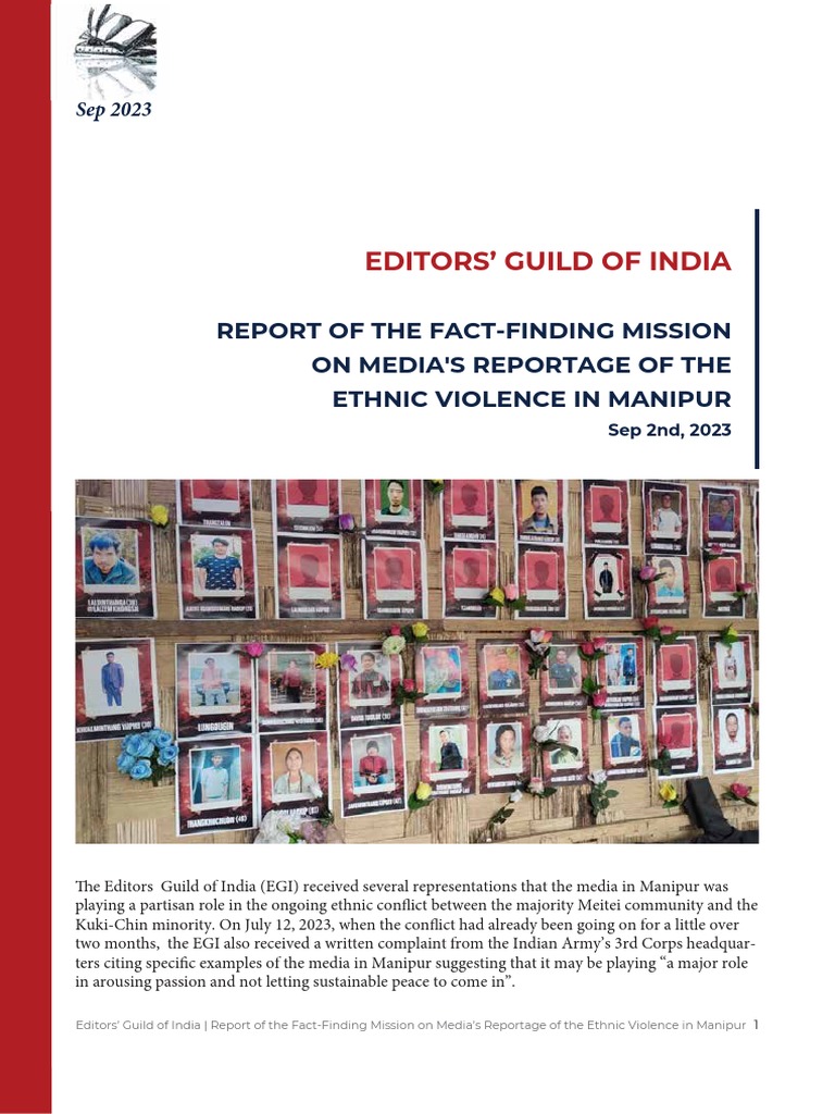 Report of The Fact-Finding Mission On Media's Reportage of The Ethnic ...