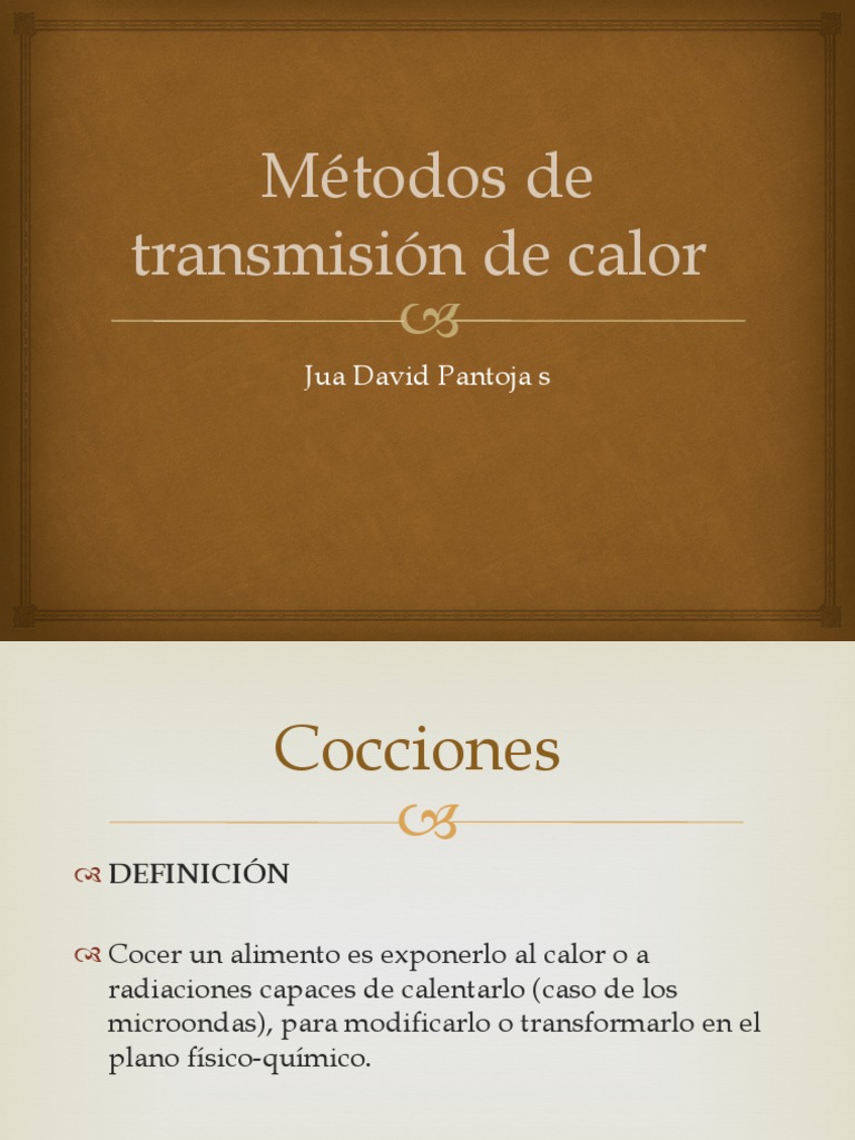 Métodos de Transmisión de Calor | PDF | Cocinando | Alimentos