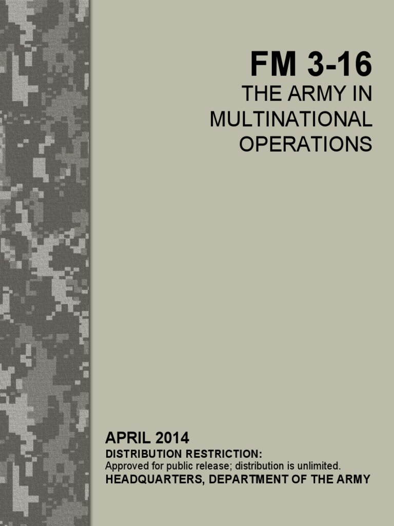 The Army in Multinational Operations: APRIL 2014 | PDF | International ...