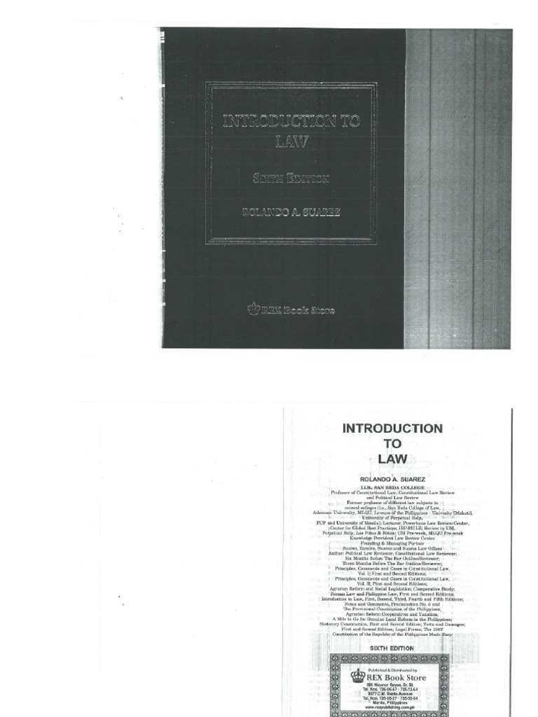 Intro To Law by Rolando Suarez | PDF