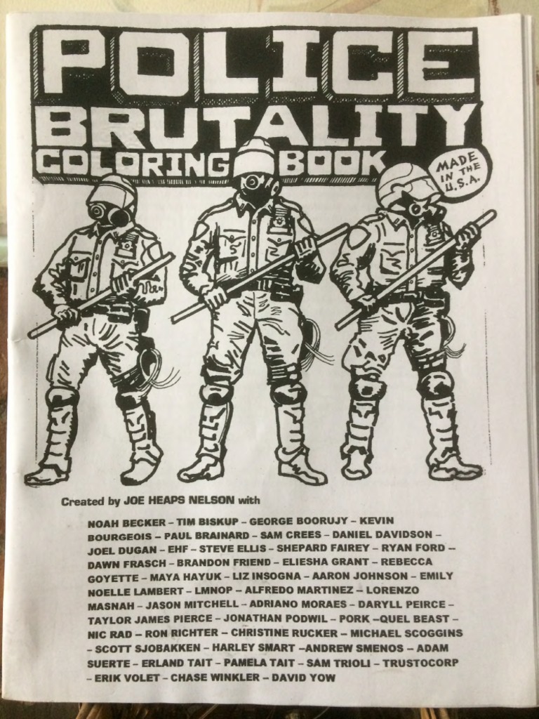 Police Brutality Coloring Book - Small | PDF