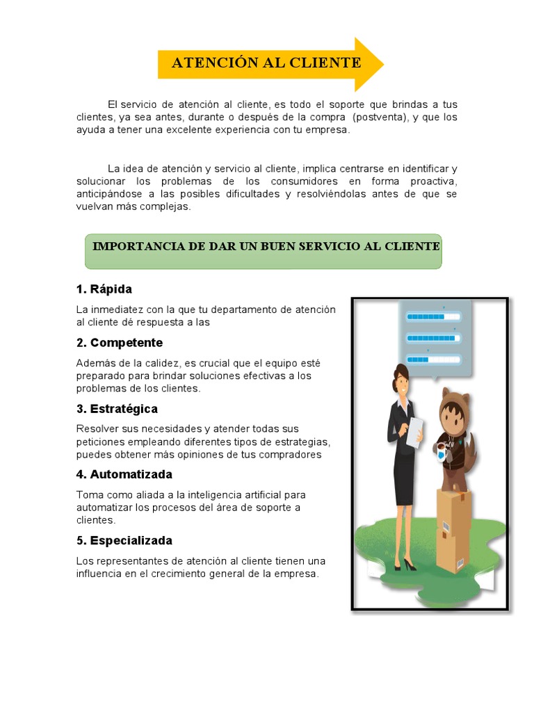 Funciones de Atención al Cliente | PDF | Crecimiento personal y ...