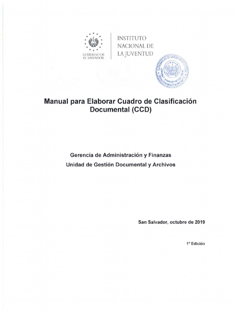 Manual para Elaborar Cuadro de Clasificación Documental | PDF