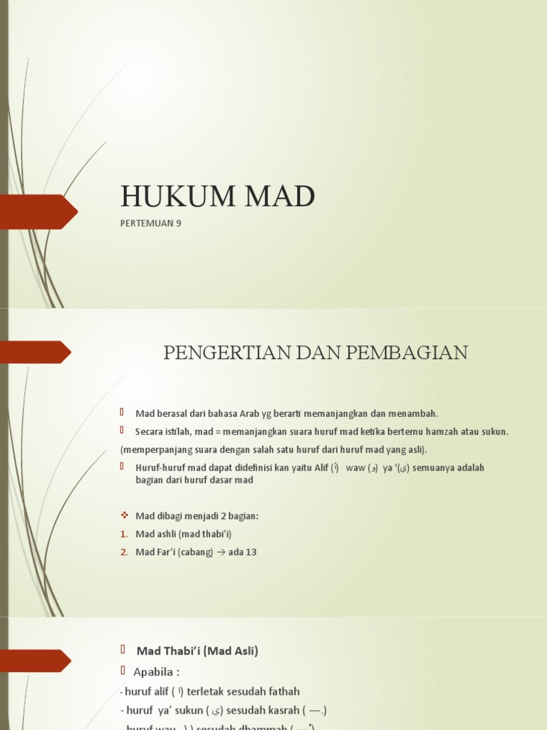 Hukum Mad | PDF