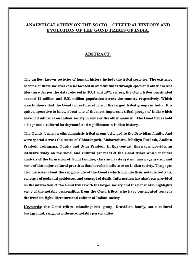 Gond Tribes | PDF