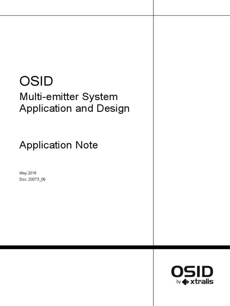 06 OSID Multi-Emitter System Application and Design Application Note A4 ...