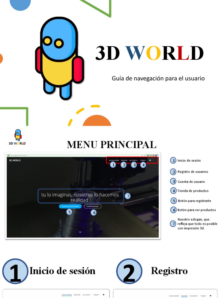 Guía de Navegación 3D World | PDF