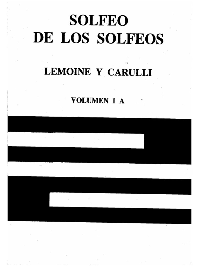 Solfeo de Los Solfeos 1A _primer Ejercicio | PDF