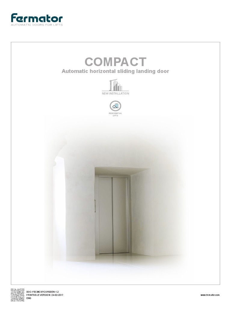 Fermator - Automatic Doors | PDF | Door | Manufactured Goods