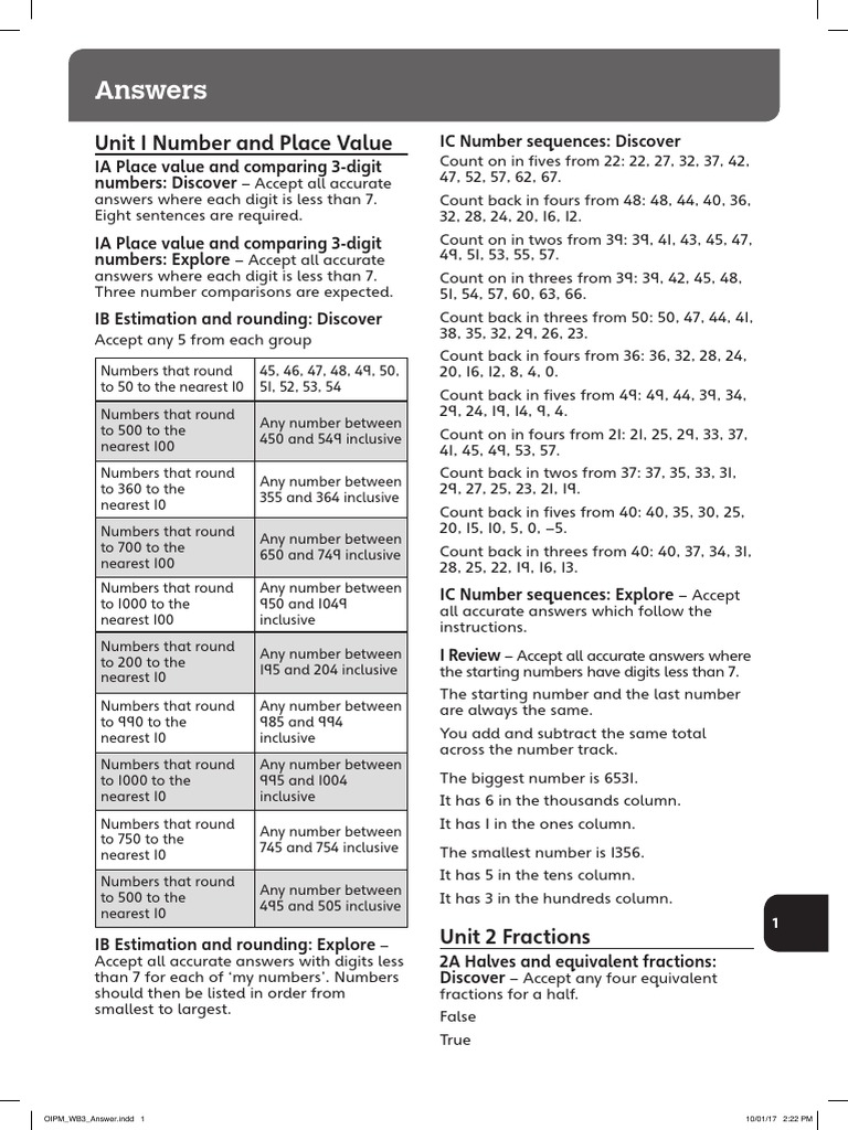 Oipm wb3 Answer | PDF
