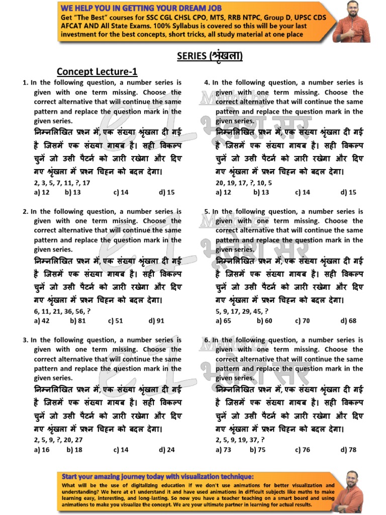3.number Letter Series | PDF