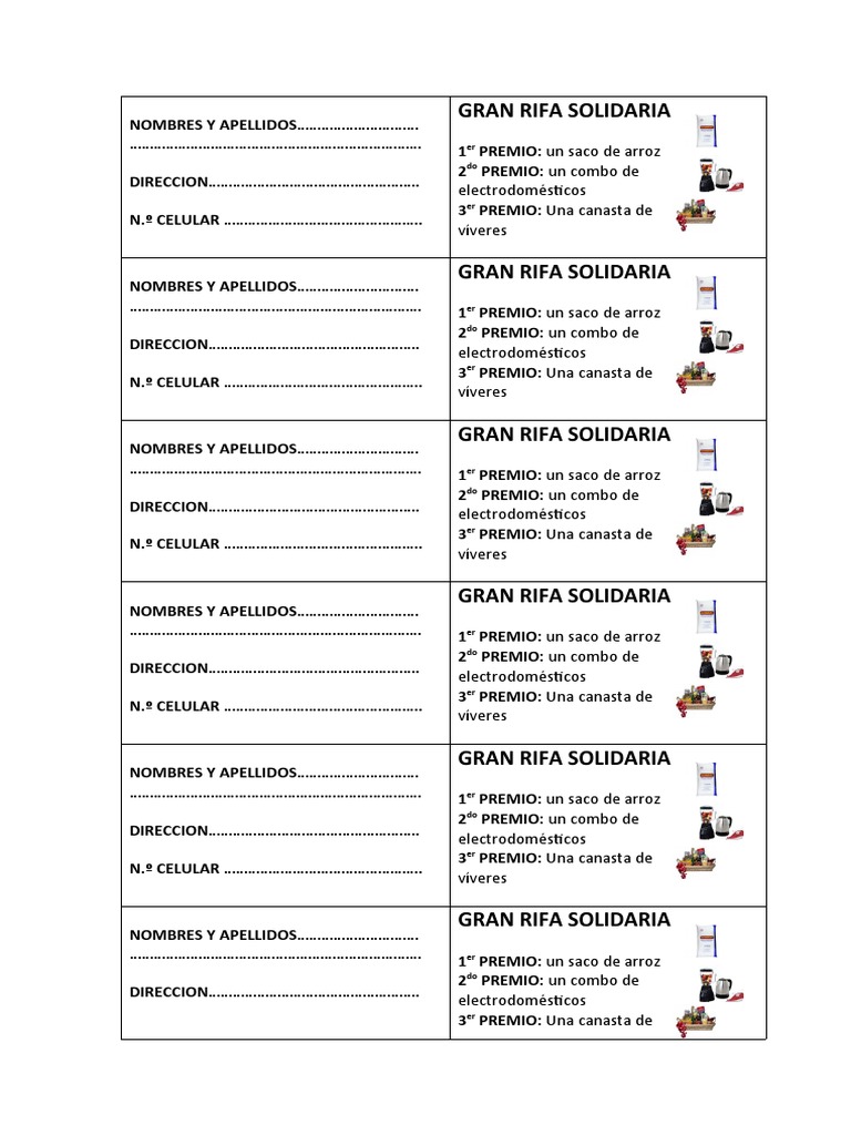 Rifa Solidaria | PDF