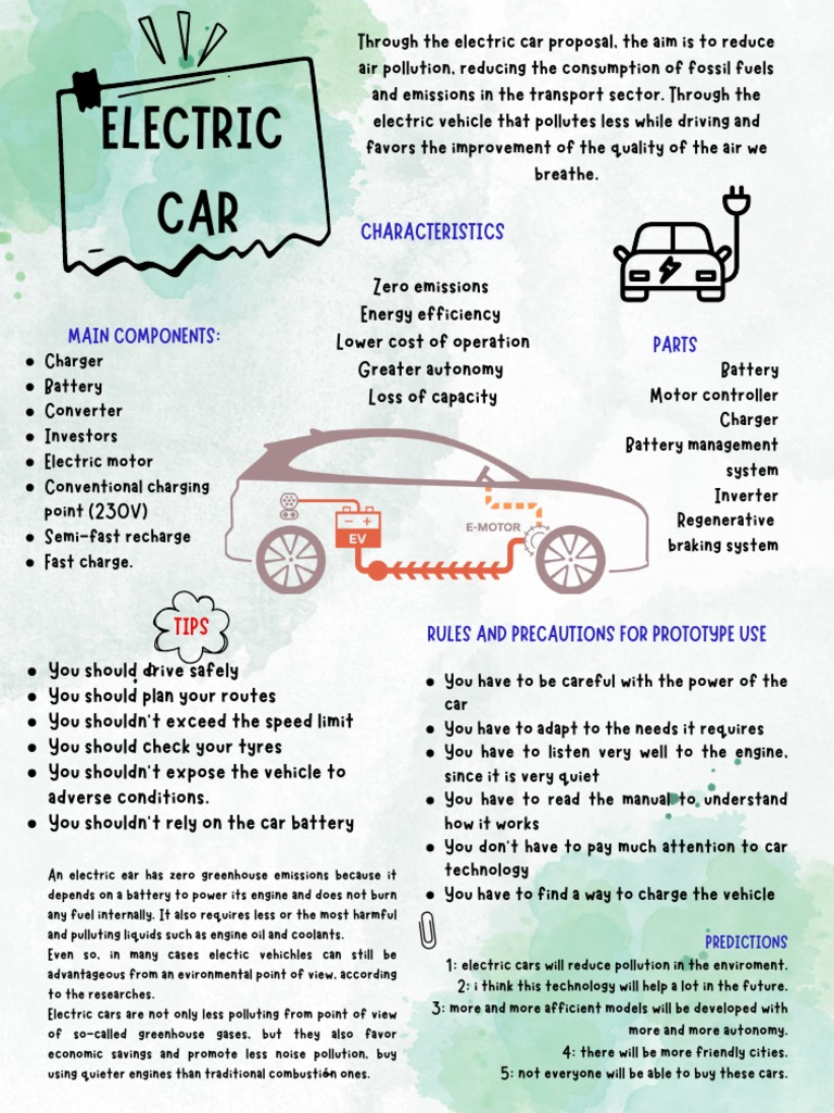 Electric Car - Cartel 3 - Ingles | PDF | Electric Vehicle | Car