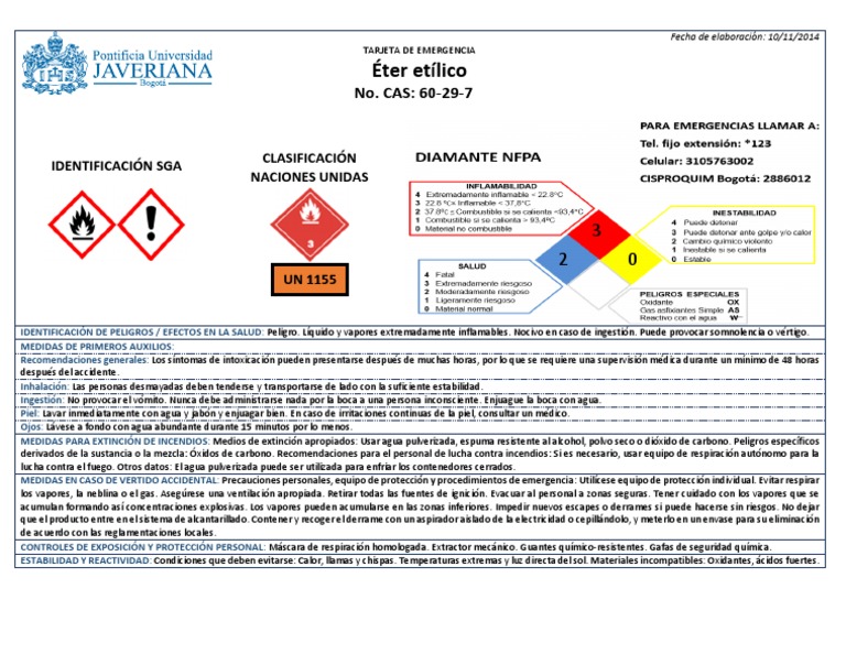 Éter Etílico | PDF